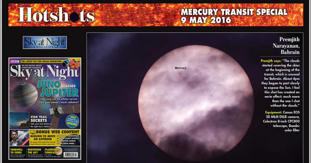 TRANSIT OF MERCURY – 2016 (BBC sky at night) — Premjith Narayanan
